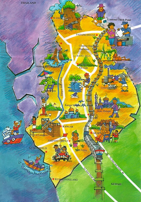 Izzah Faisol: Peta Perlis Malaysia