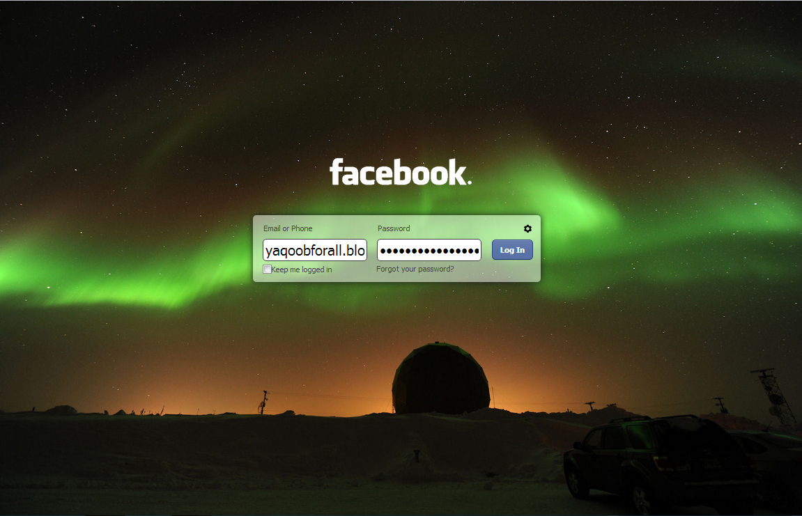Change Facebook Login Background In Google Chrome Only | My Tech Cafe