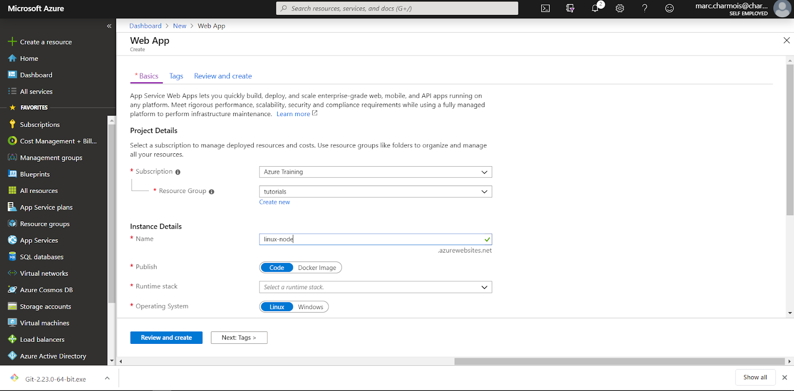 Azure & Co: Build a Node.js application and deploy it (git push) to an ... Azure & Co: Build a Node.js application and deploy it (git push) to an ...