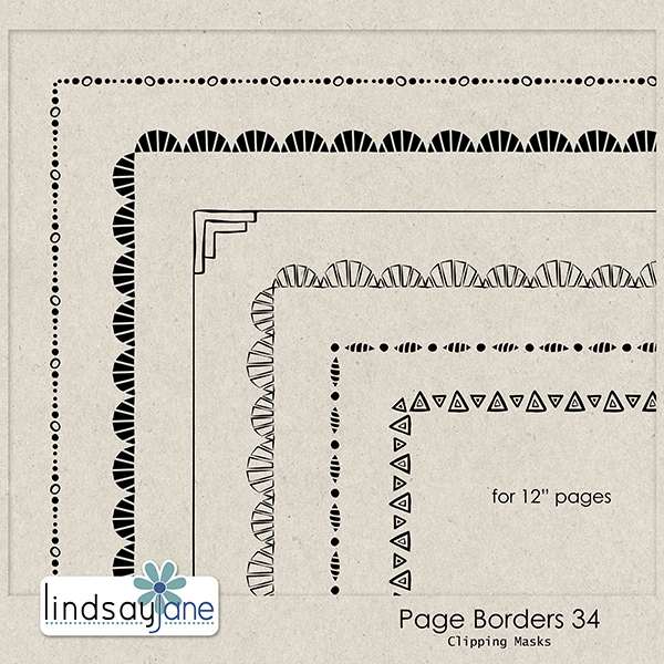 Lindsay Jane Designs: Page Borders 33 and 34