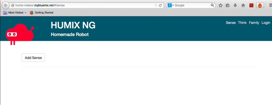 IBM實習雜記: Humix - start with Raspberry Pi 3 (1) Humix Think 設定