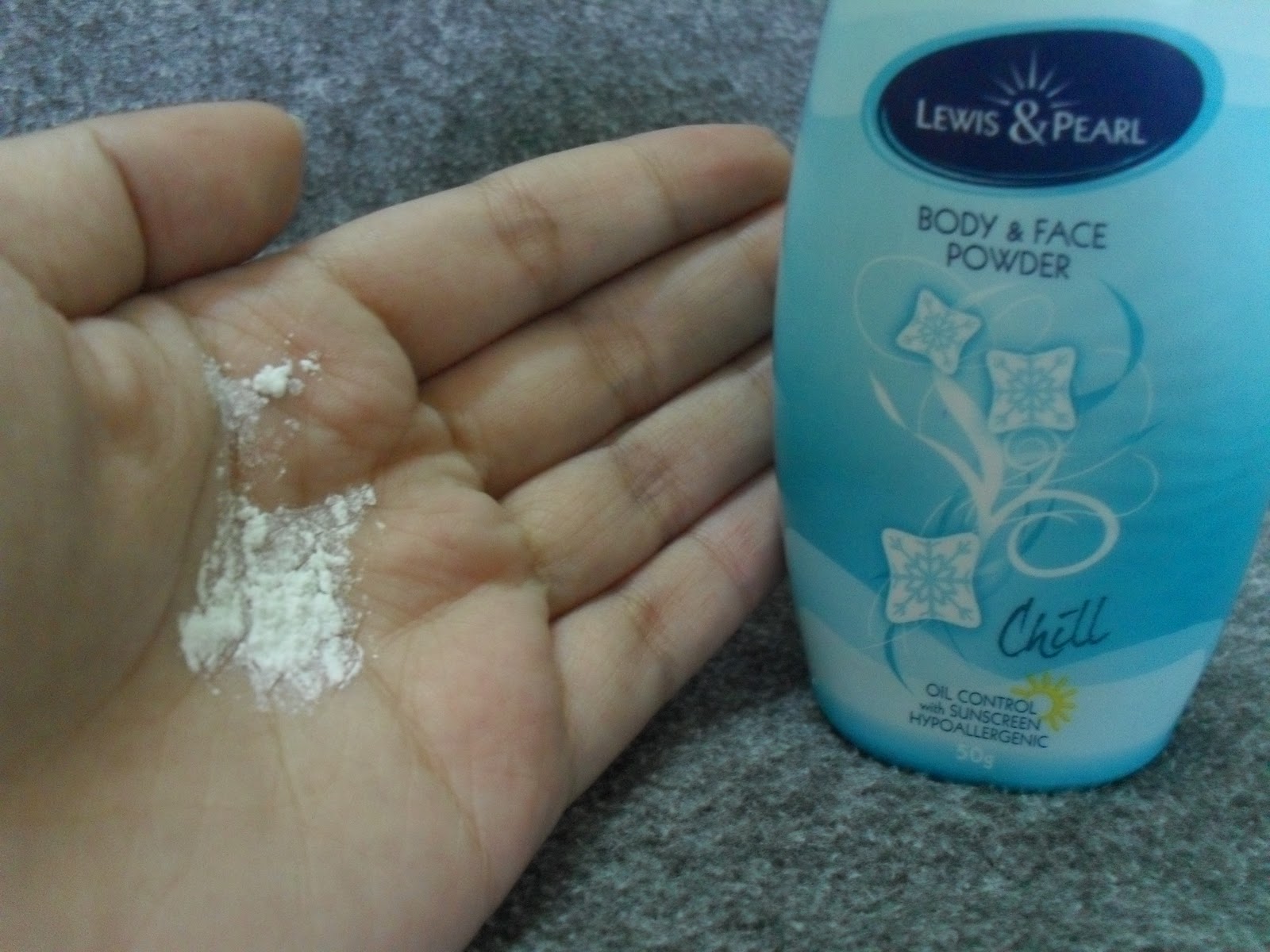 The BamShell: Lewis & Pearl Oil Control Body & Face powder- Chill