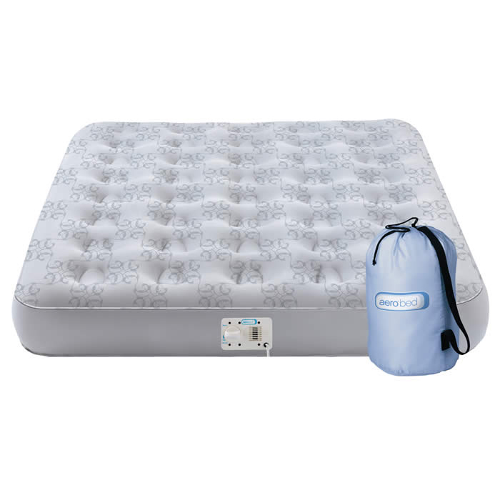 Survive the Elements: AeroBed Designer Comfort Double With Bulit-In Motor