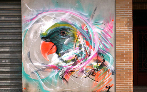 My Owl Barn: Birds Graffiti by L7M from Brazil