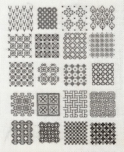 Brain Clutter: Blackwork pattern: Misc blackwork examples #19