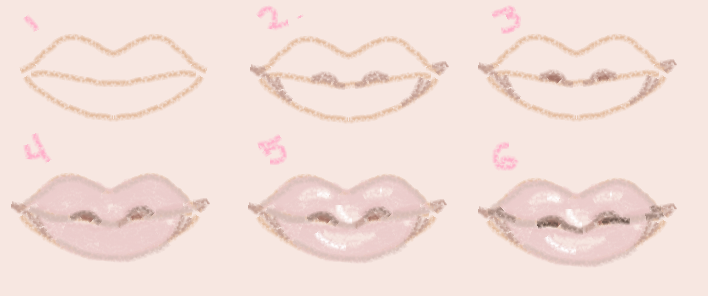 My Darling Rainbow: Cute Lips Tutorial