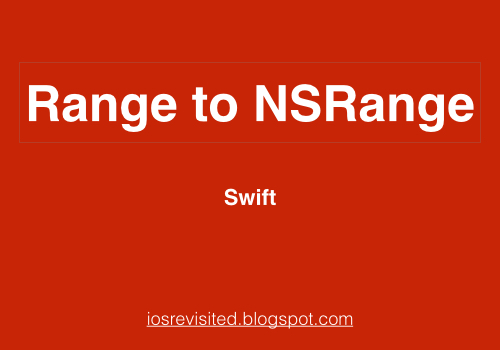 How to convert Range to NSRange and Viceversa - Swift 4 Tutorials W3Schools