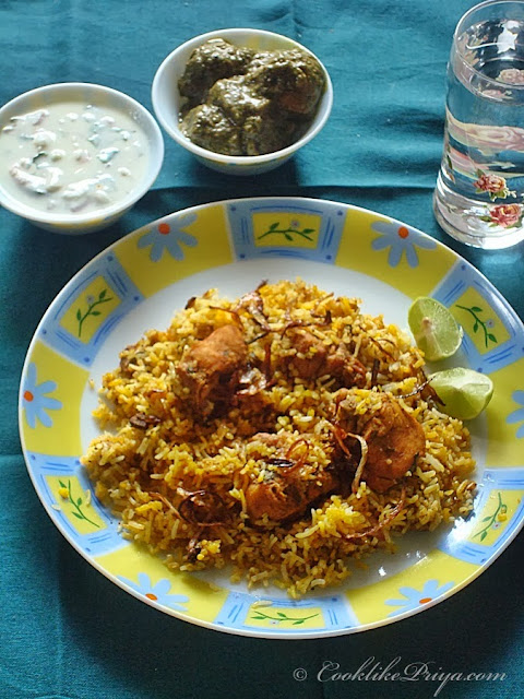 Cook like Priya: Restaurant Style Hyderabadi Chicken Biryani | Easy ...