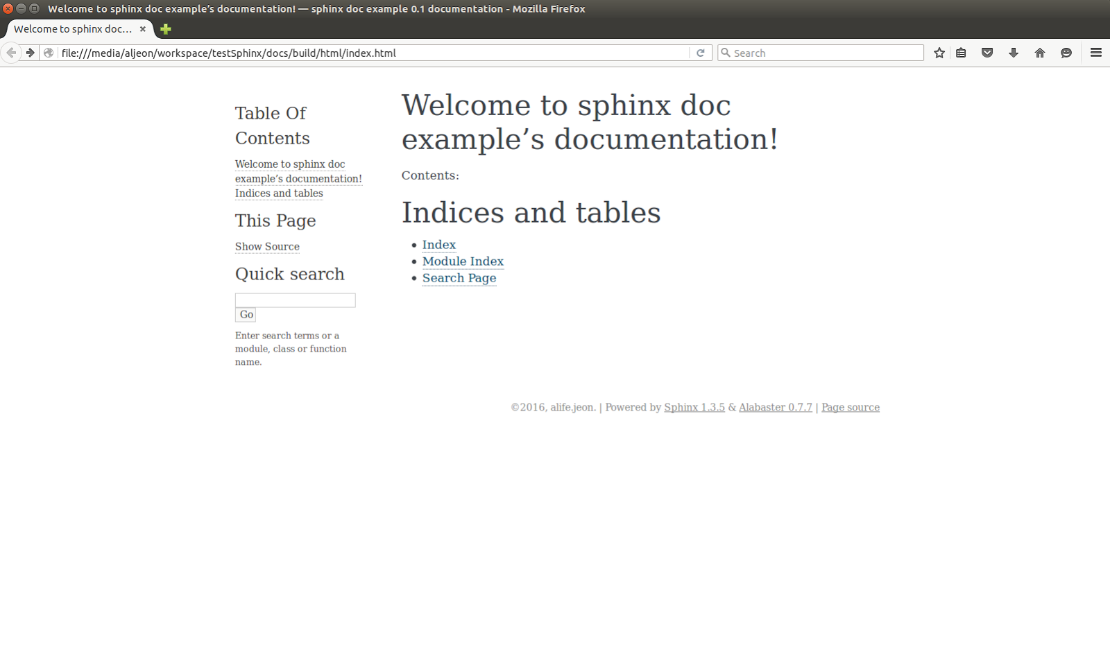 alife.jon: sphinx 로 python api문서 만들기.