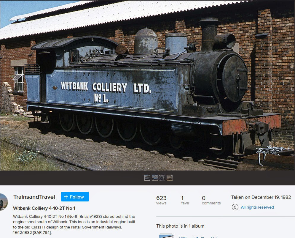 old STEAM LOCOMOTIVES in South Africa: Florida, Roodepoort: RSME (Rand ...