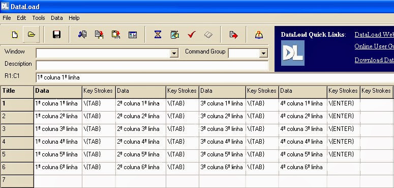 Oracle Woman: Configurando o Oracle com Dataload