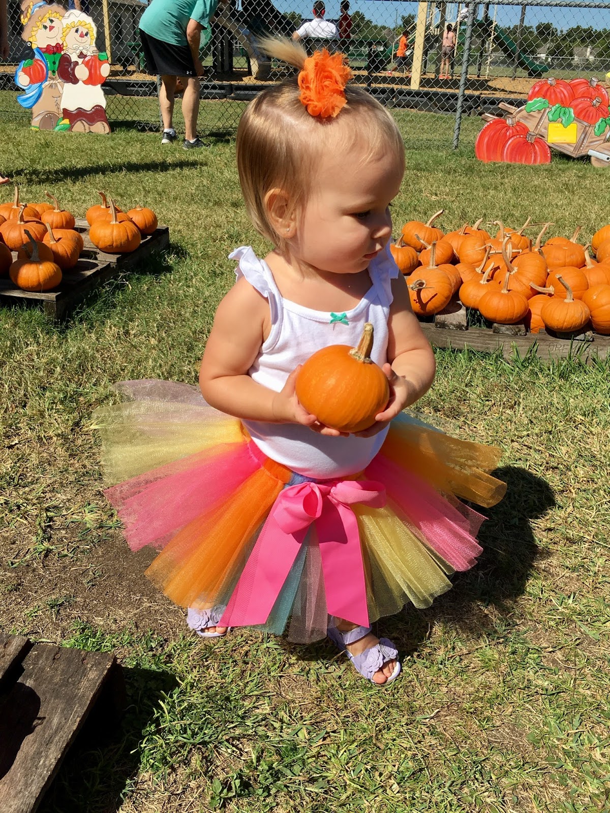 Chloe Grace at the Pumpkin Patch - Amy's Balancing Act