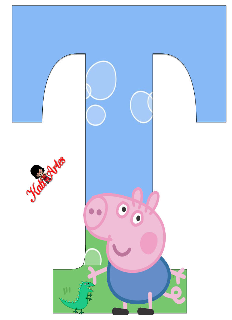 Alfabeto de George Pig. - Oh my Alfabetos!