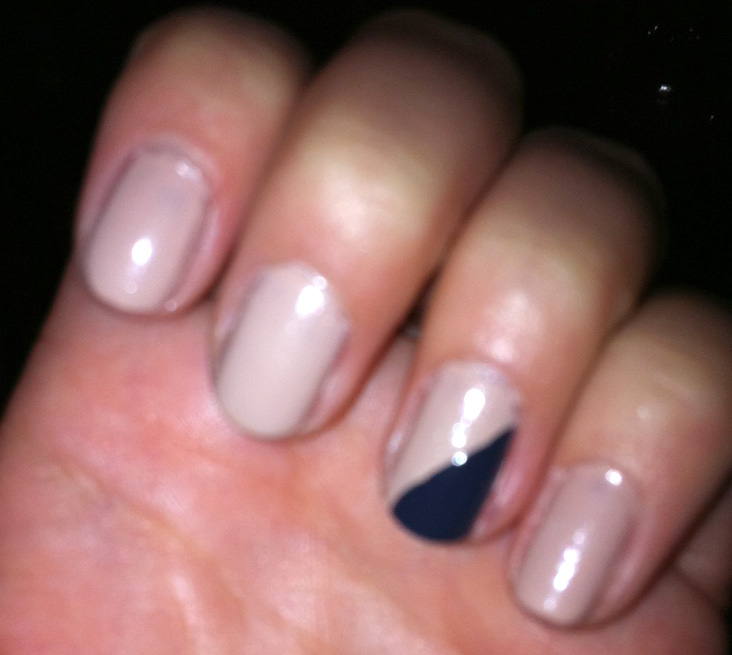 Nail Yourself: Technique: Diagonal 2-tone