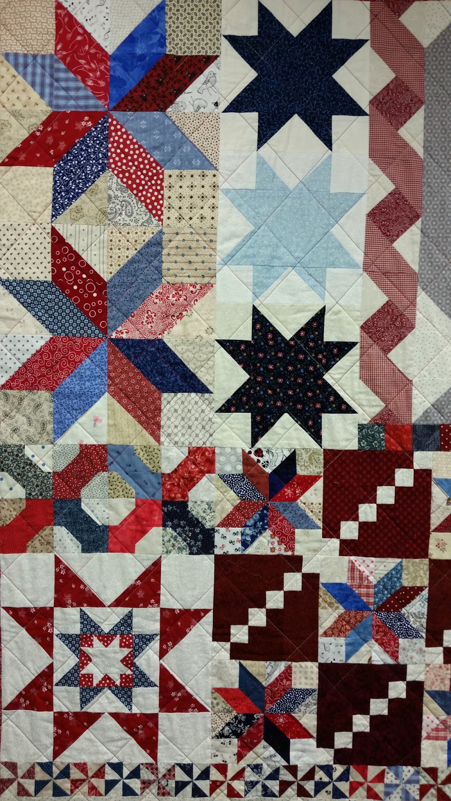 Happy to be Scrappy: Political Red, White and Blue Quilt