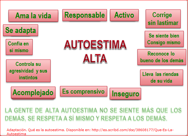 autoestima: AUTOESTIMA ALTA