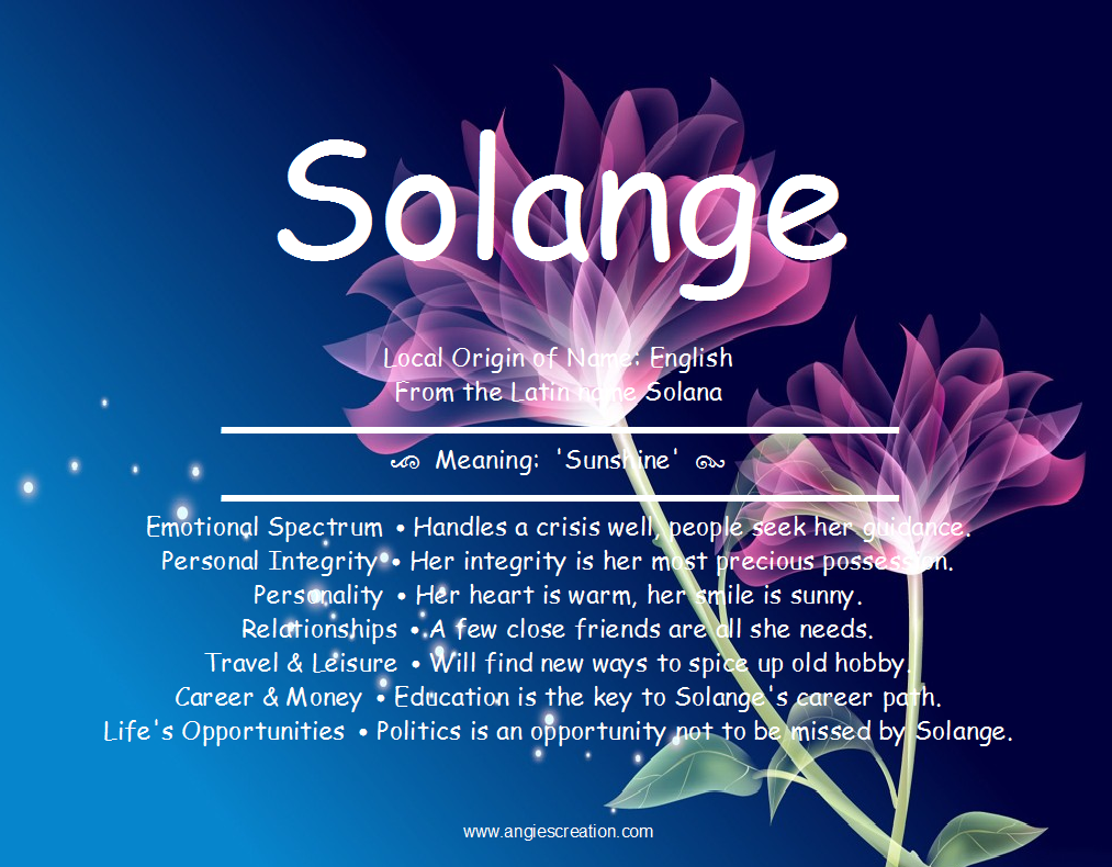 Solange | Unique Names