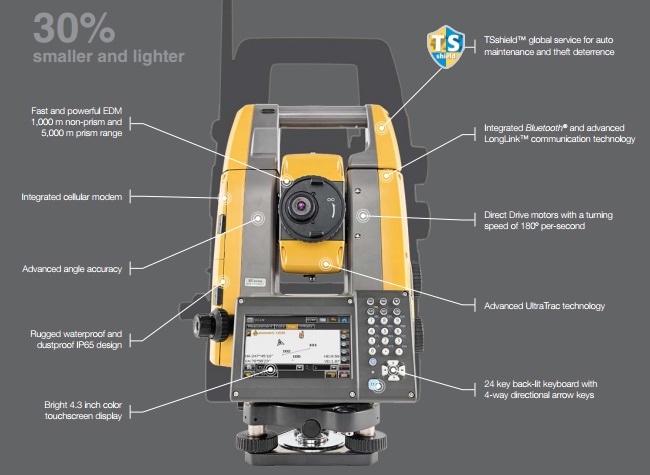 Surveying System: Topcon GT Series Robotic Toatal Station