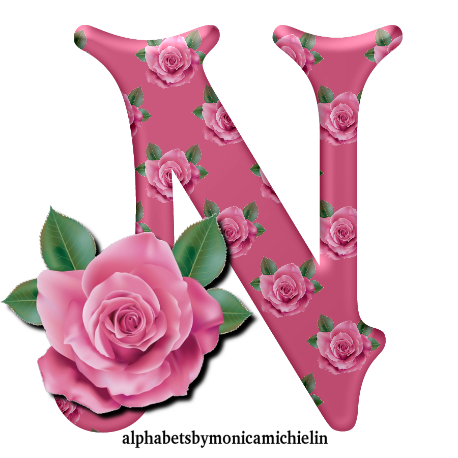 Monica Michielin Alphabets: ALFABETO ROSA, ROSE ALPHABET