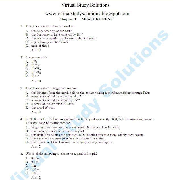 PHY101 Solved MCQs from Lec 1 to 44 for Final Term | Virtual Study ...