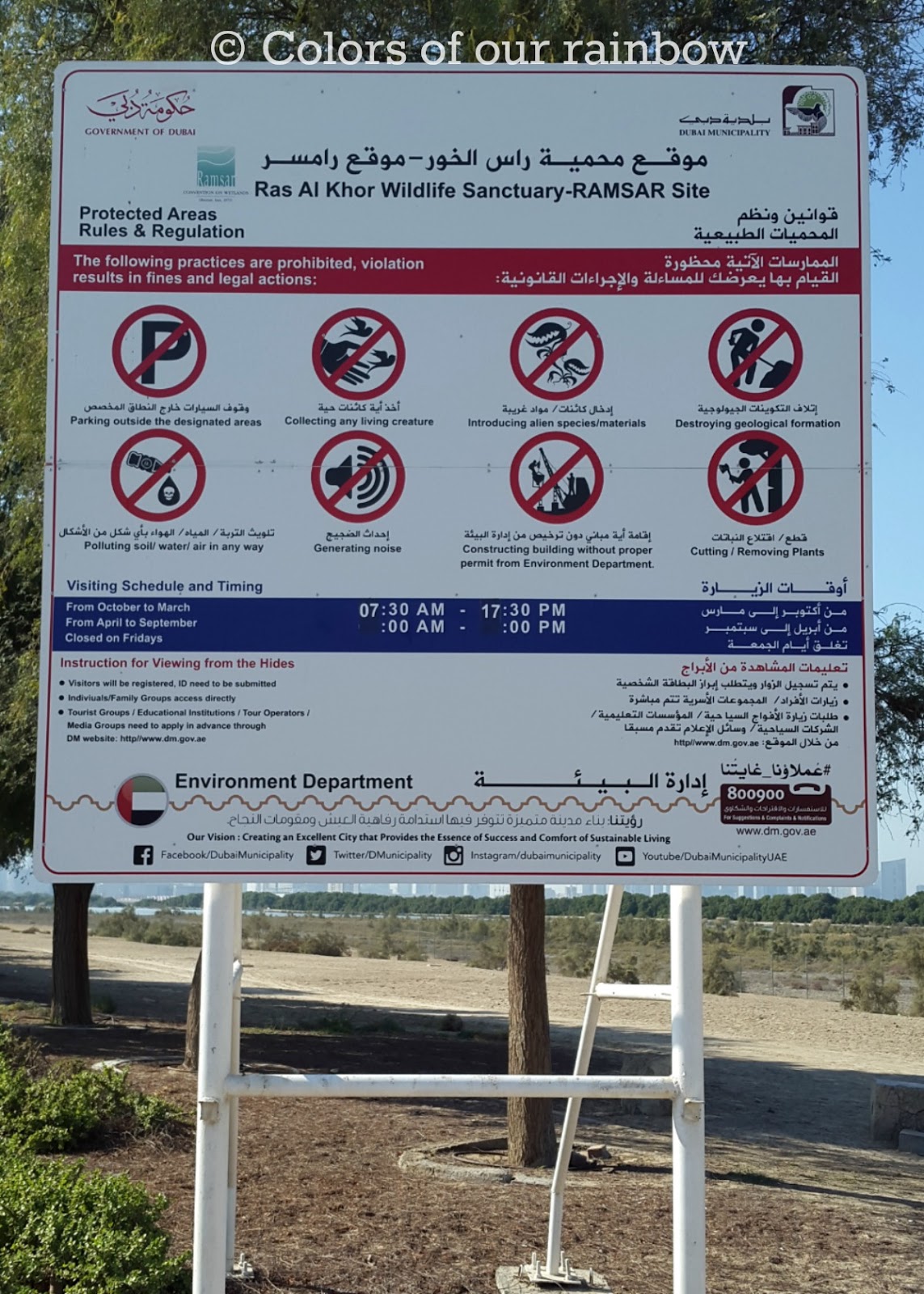 Colors of our Rainbow: RAS AL KHOR WILD LIFE SANCTUARY & ZABEEL PALACE ...