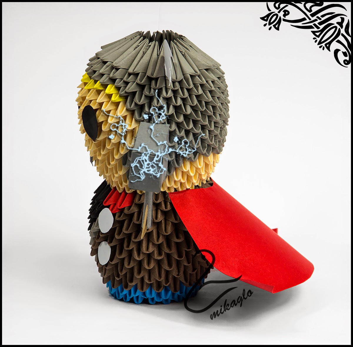 Origami 3d - mikaglo: 67. Thor z origami / 3d origami Thor