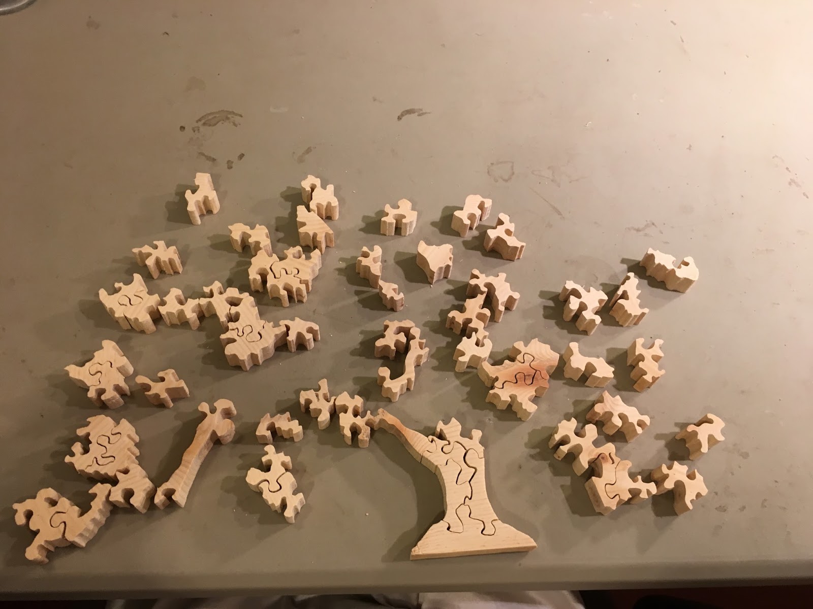 Rebecca's Wooden Jigsaw Puzzles: Tree puzzle, WoodTwoArt