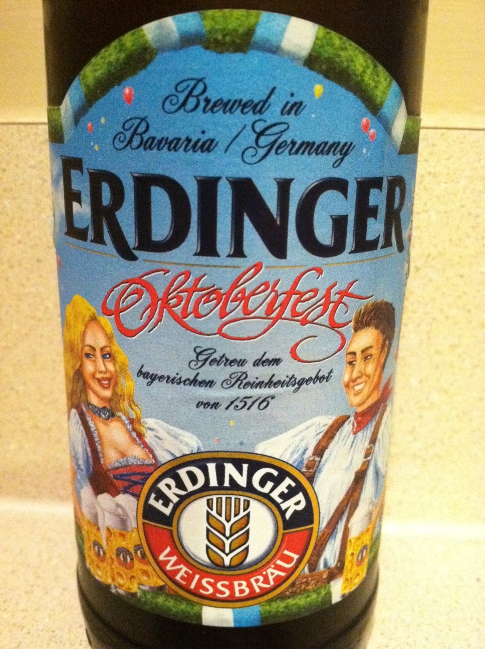 The Beer Year: Day 95: Erdinger Oktoberfest Weissbeir