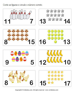 Meu Cantinho Preferido: Atividades com números de 1 à 20