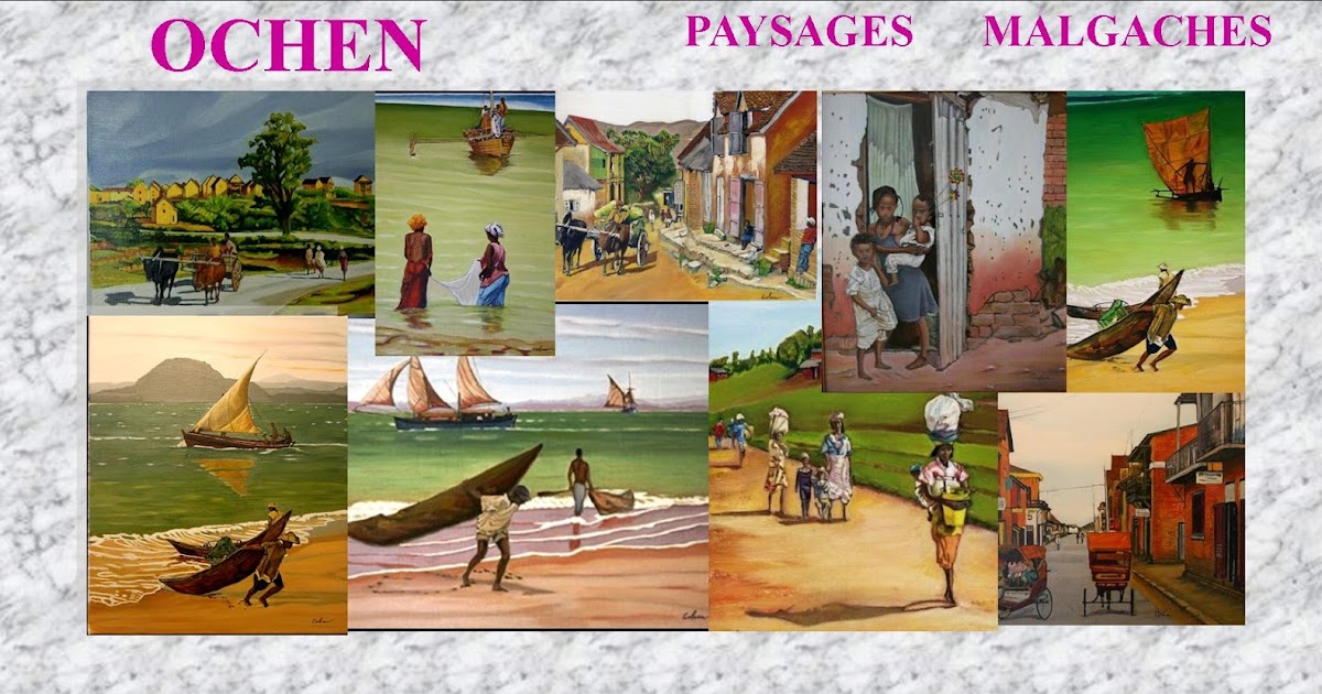OCHEN artiste peintre havrais: PAYSAGES MALGACHES