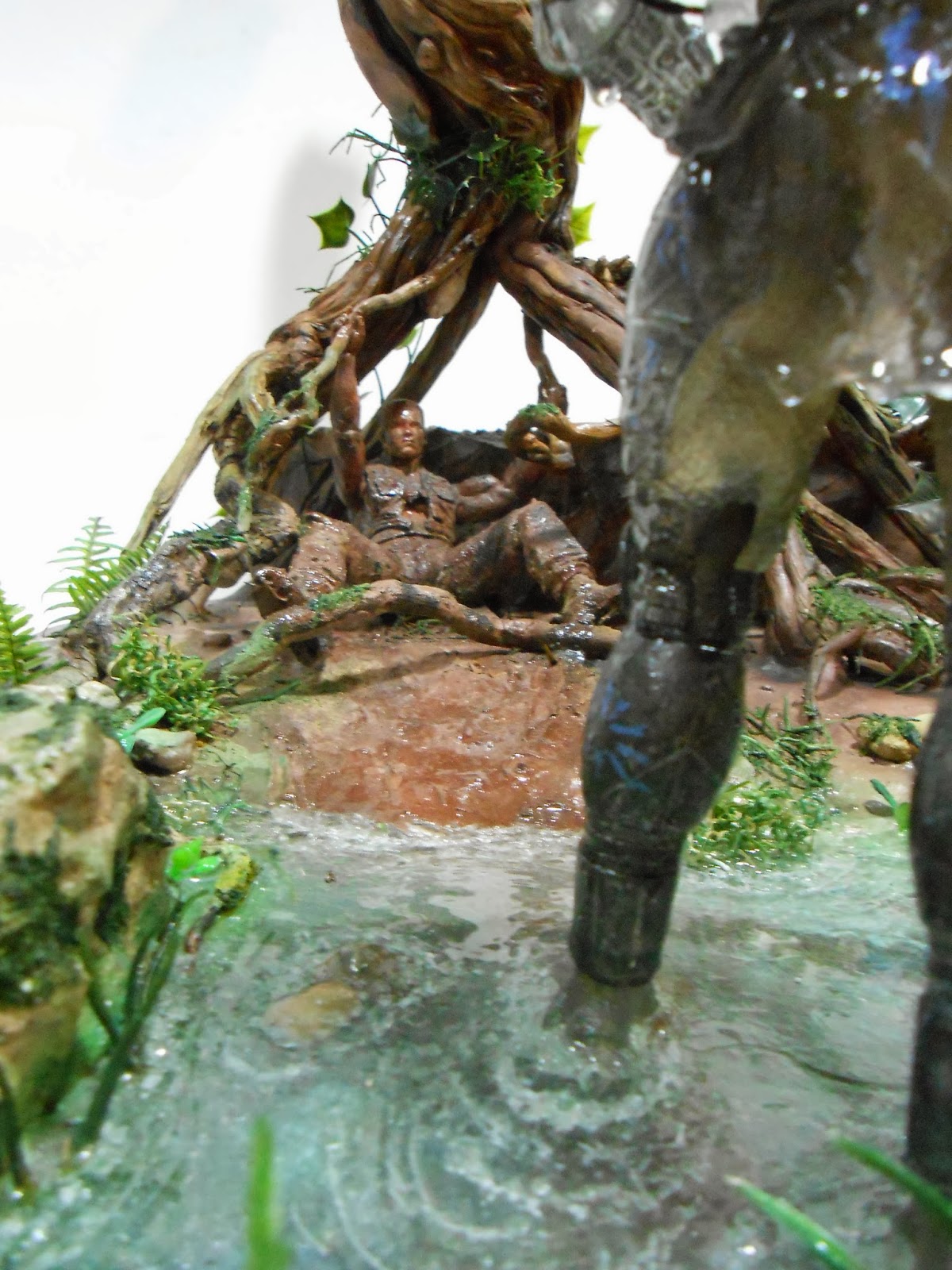 Depredador, escena de la película ( Diorama )