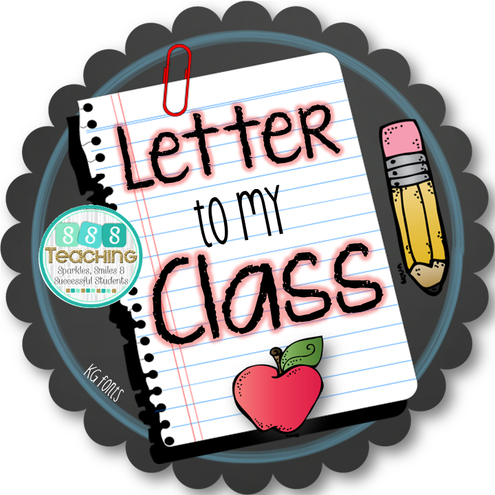 Letter to My Class 2015! - SSSTeaching