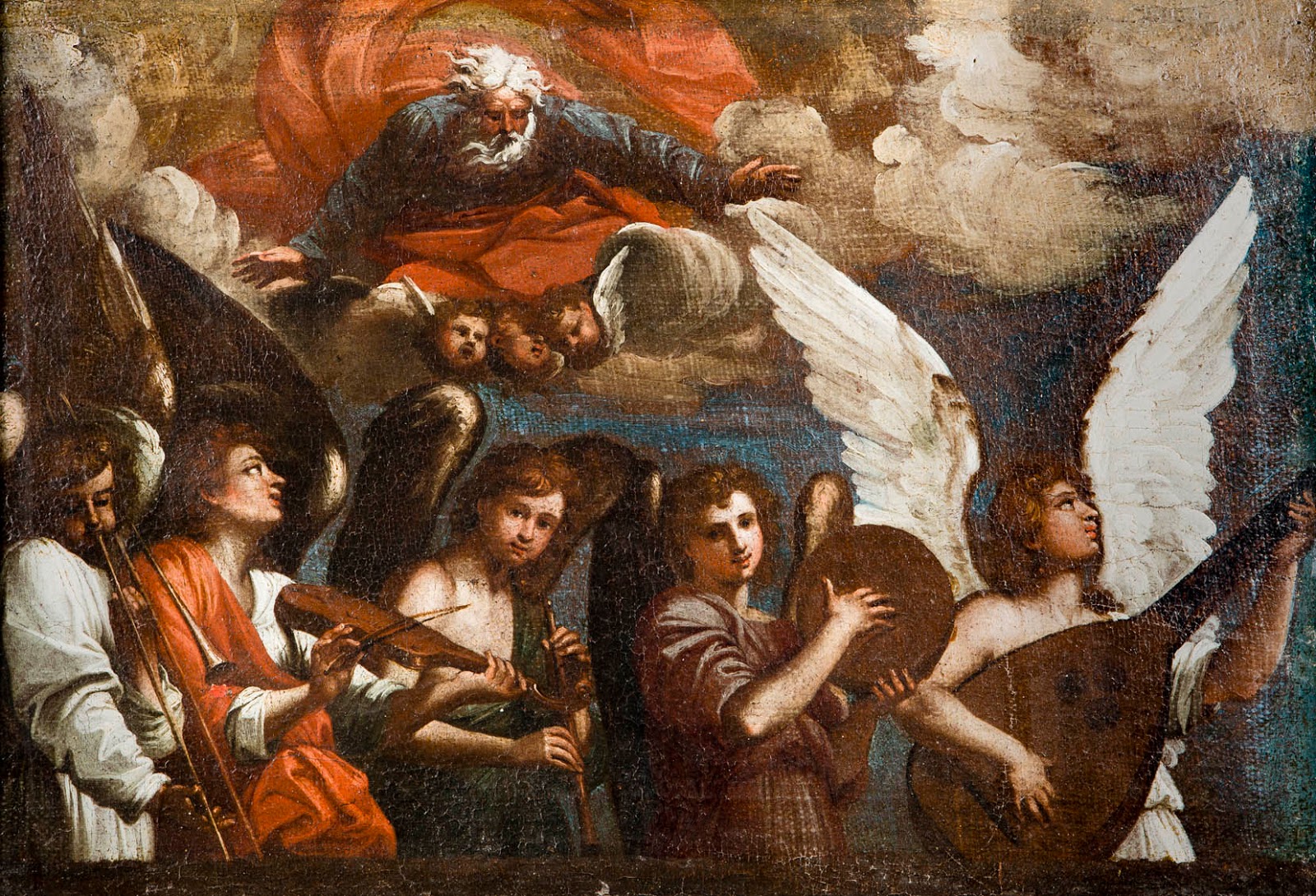 debat art figuration: Les anges musiciens