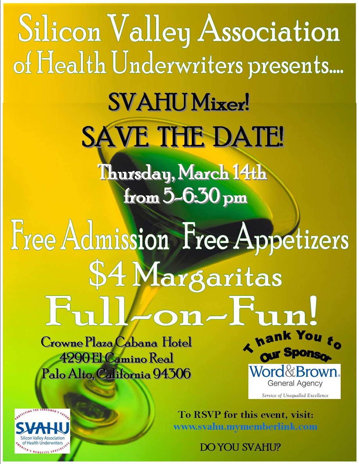 SVAHU News: SVAHU March 14 Mixer