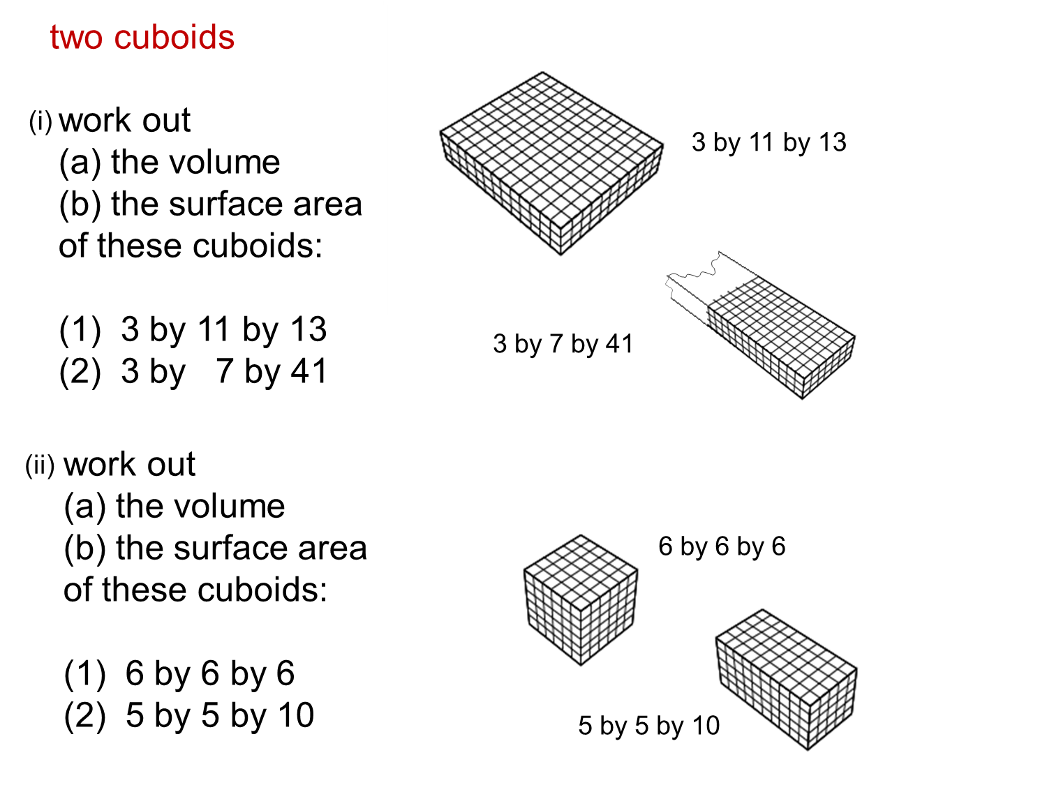 MEDIAN Don Steward mathematics teaching: lovely cuboids