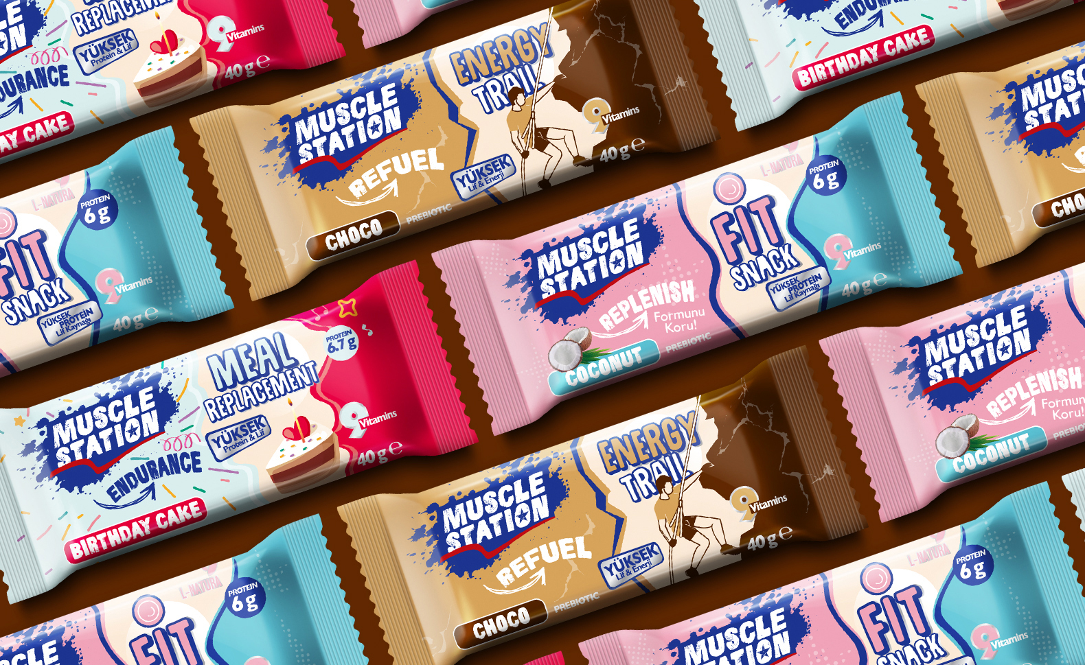 Muscle Station High Protein Bar – Packaging Of The World