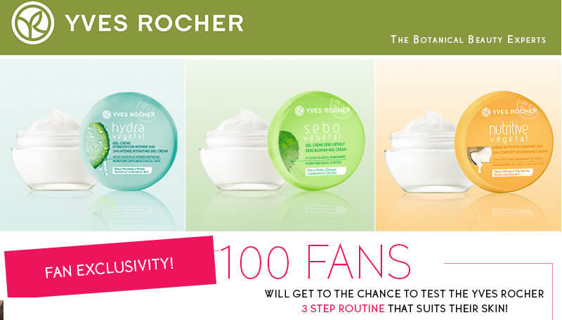 Free Yves Rocher 3 Step Routine: Cleanser, Toner and Daycare Product ...