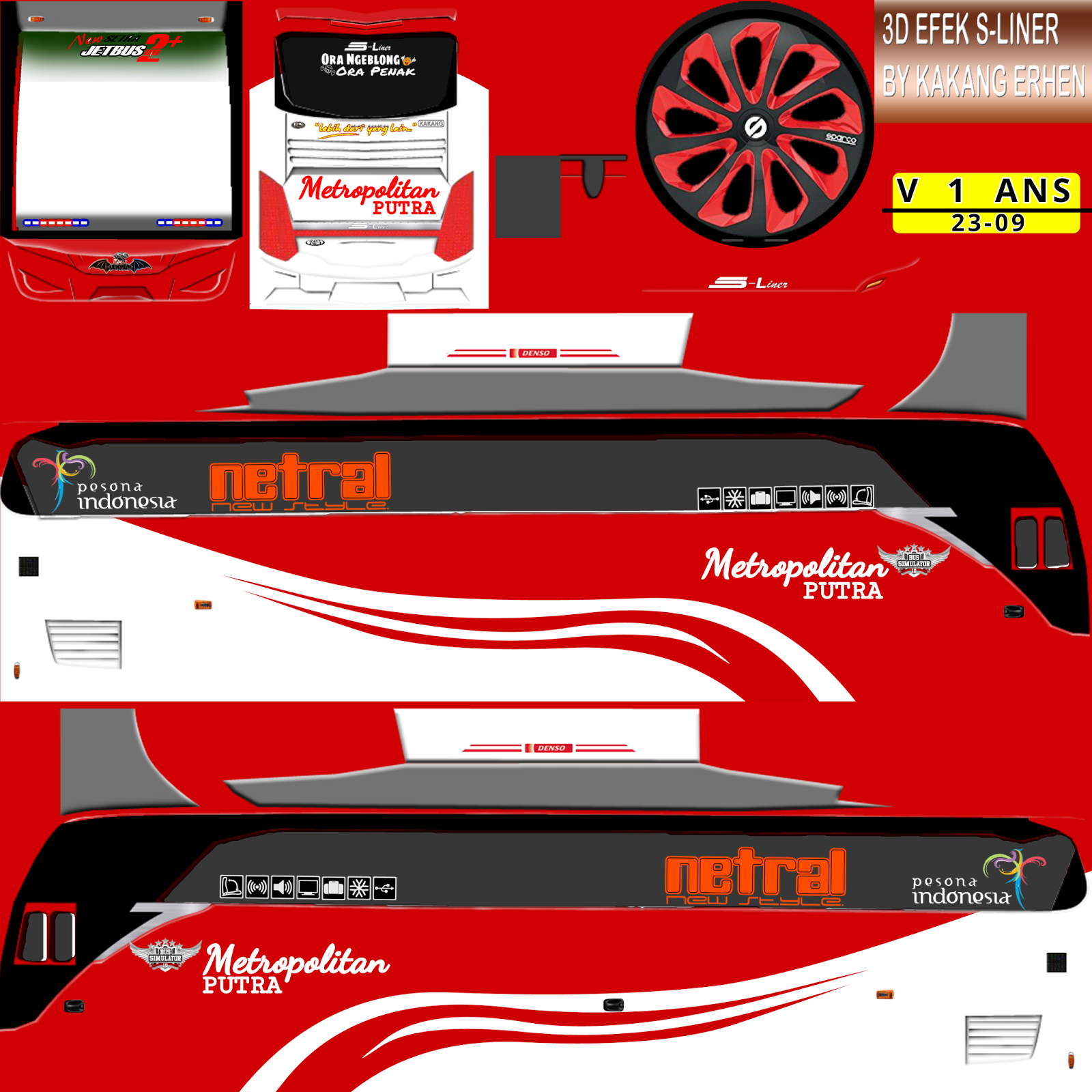 Berbagai Livery Bus Simulator Indonesia Part 1 | Download Livery BUSSID Mod