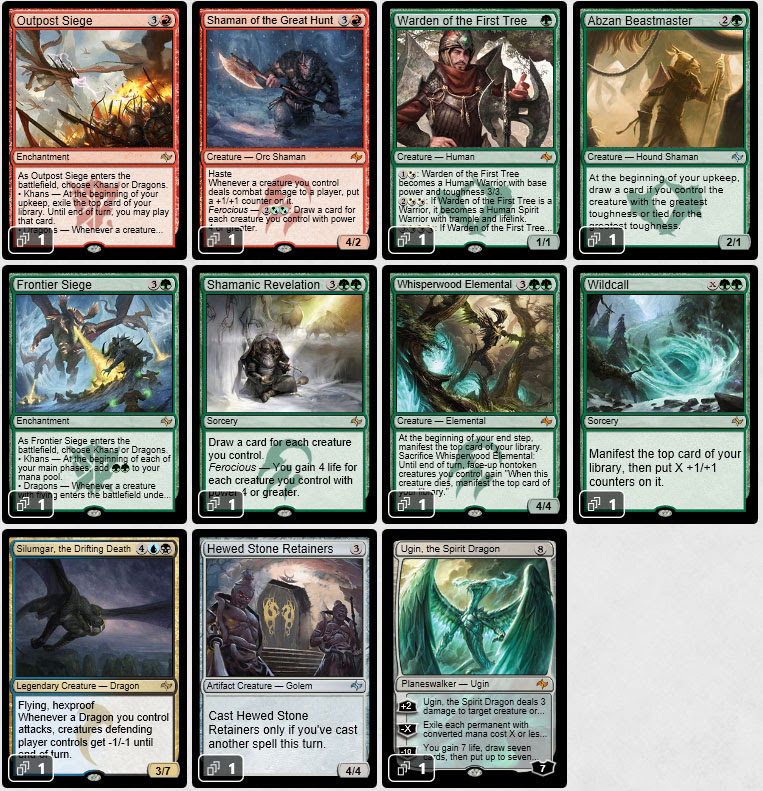 Magic the Gathering Adventures: The New Era Cube: Khans of Tarkir Block ...