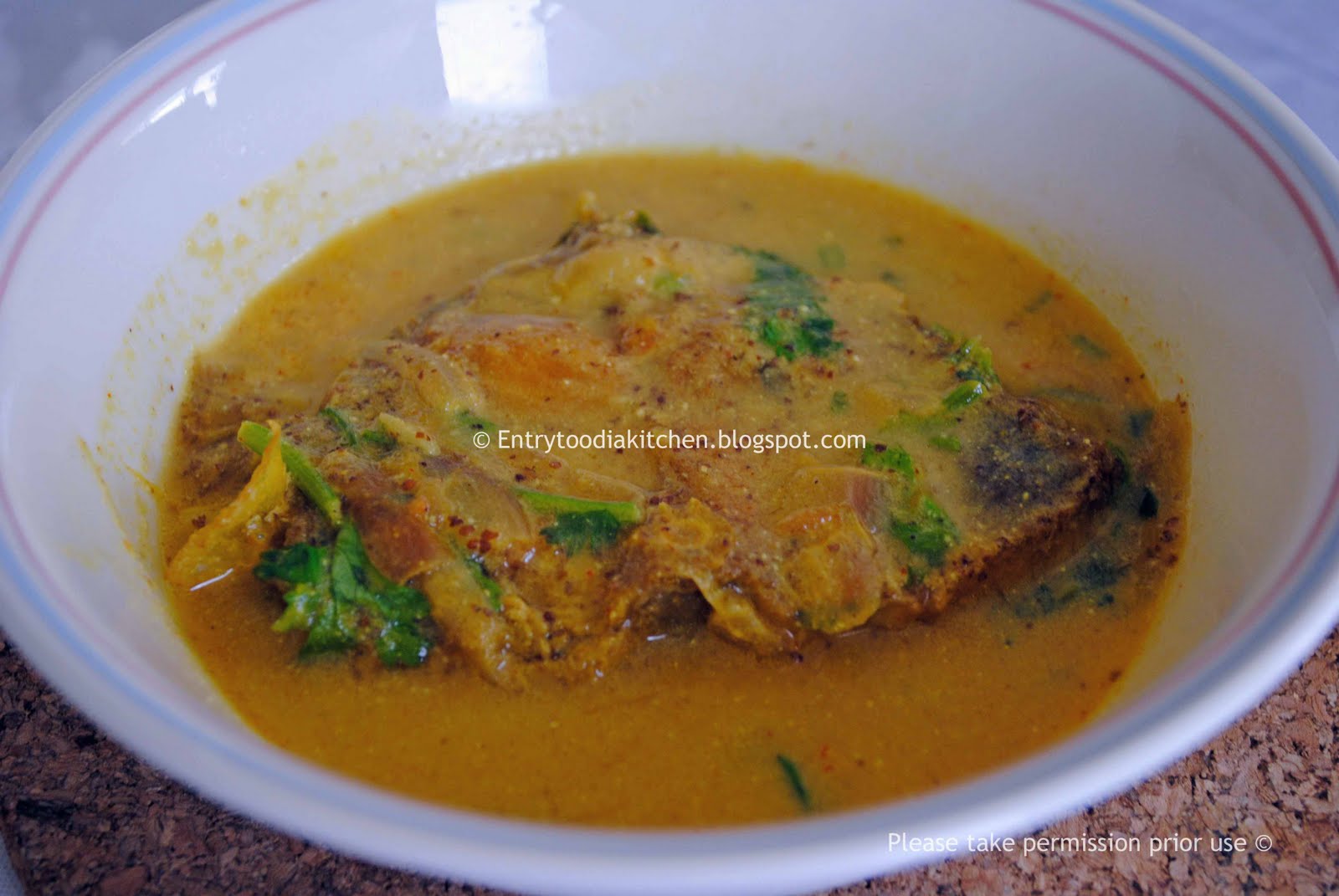 an entry to Odia kitchen.: Rohi Machha Jhola.