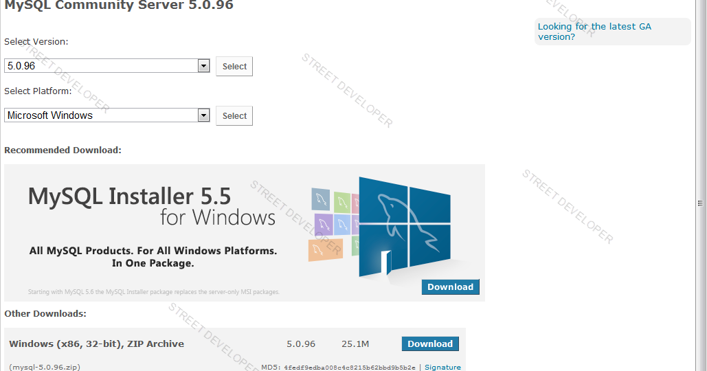 Download mysql server 5.5 for windows - enginebery