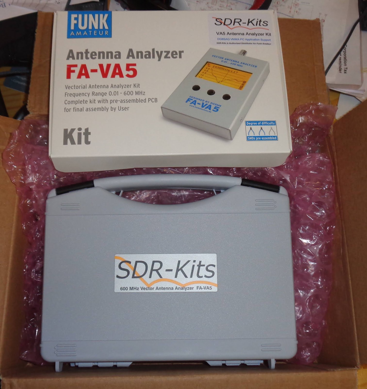M1KTA's QRP ham radio blog: FA-VA5 Antenna Analyser from SDR-Kits