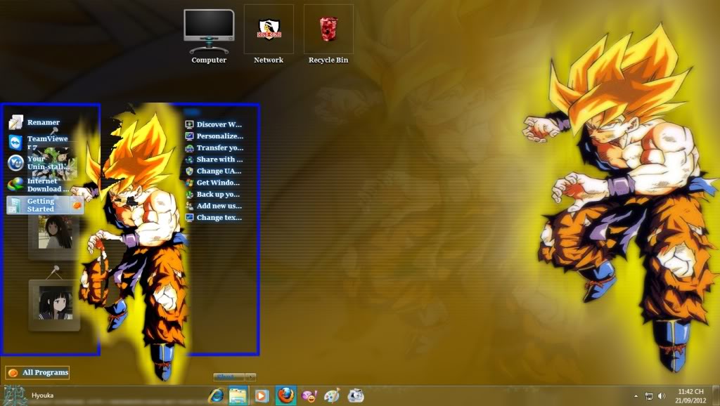 MyThemes: [Theme win 7] Dragon ball Z By: VnSharing