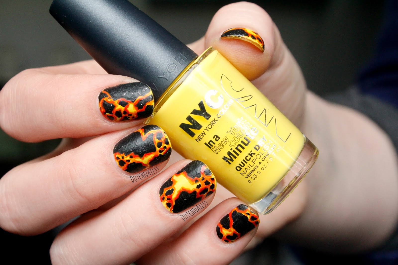 Dutchnailss: Inspired by: MadeYewLook Lava Makeup