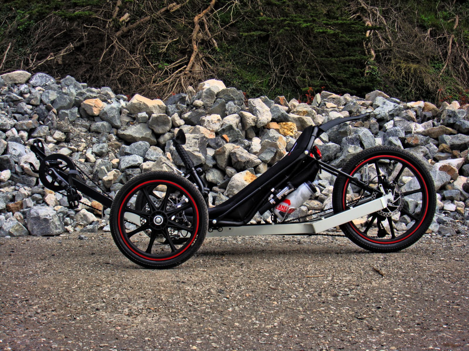 My Tadpole Recumbent Trike Experience: In the Rocks