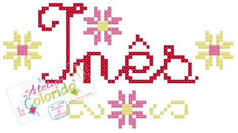 Atelier Colorido PX: Nomes - Inês!
