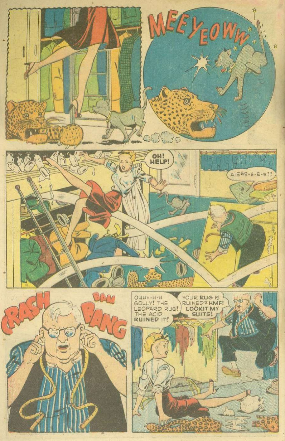 The Comic Book Catacombs: Dotty in "On the Spot" (Ace; 1948)