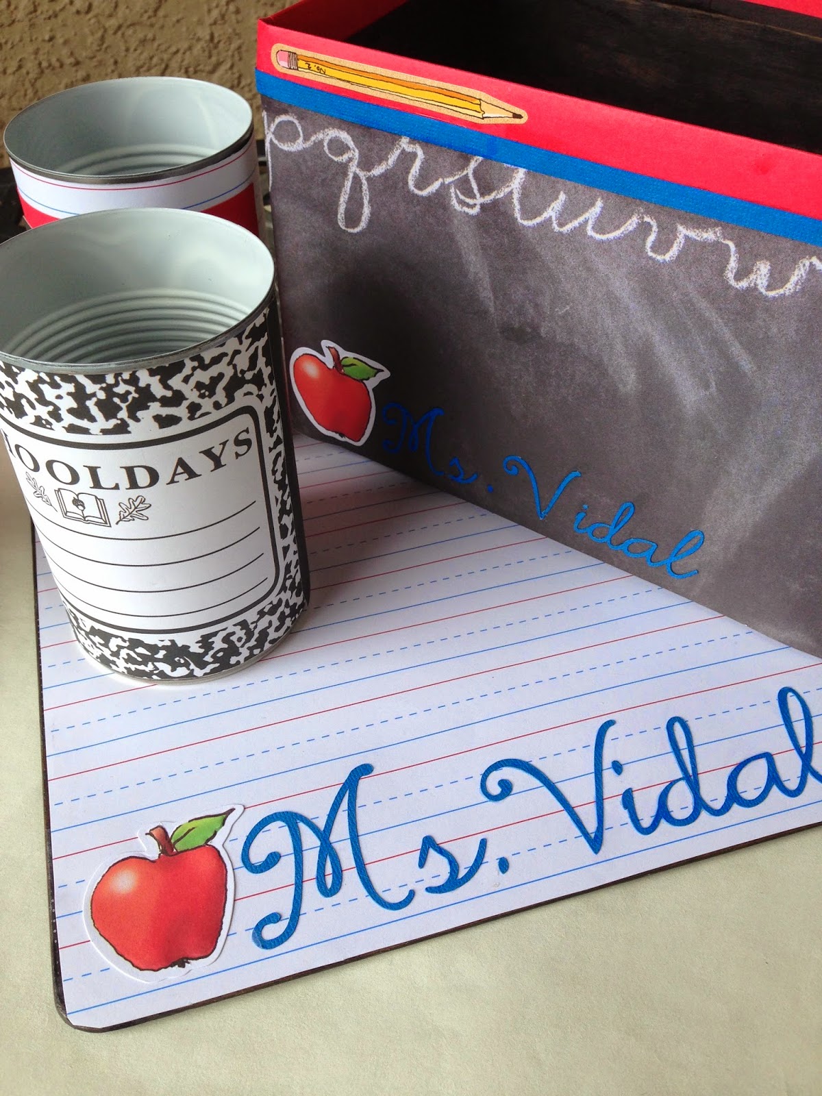 Craft Room Secrets: Back to school desktop organizer