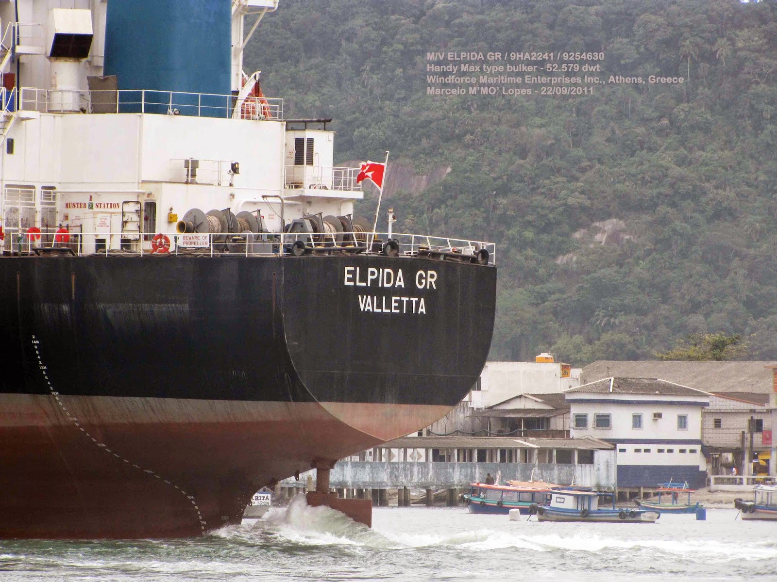 Santos Shiplovers: M/V Elpida GR / 9HA2241 - Embarque de açúcar em Santos