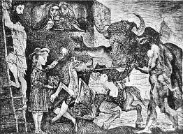 Color in our World: Mythical Minotaur=Picasso's Alter Ego